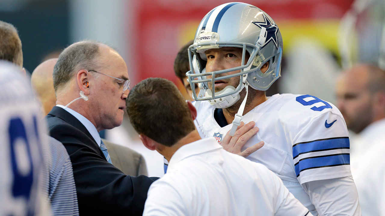 Jerry Jones: Romo 'looked good' when checked by doctors | 15 Minute...