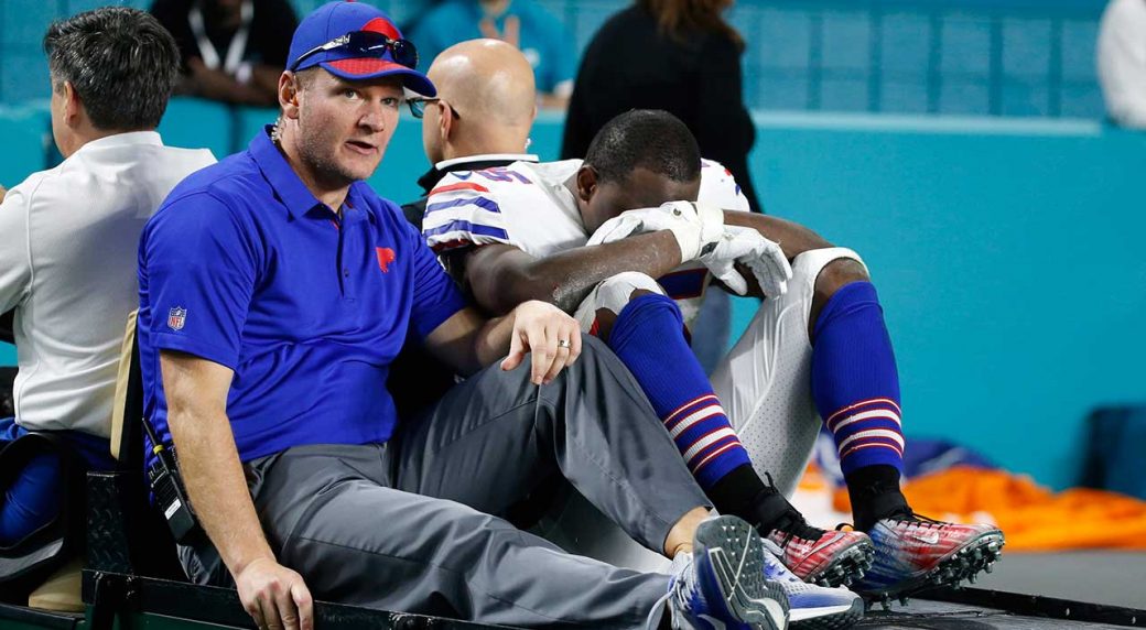 Bills running back LeSean McCoy exits game Sunday with ankle injury ...